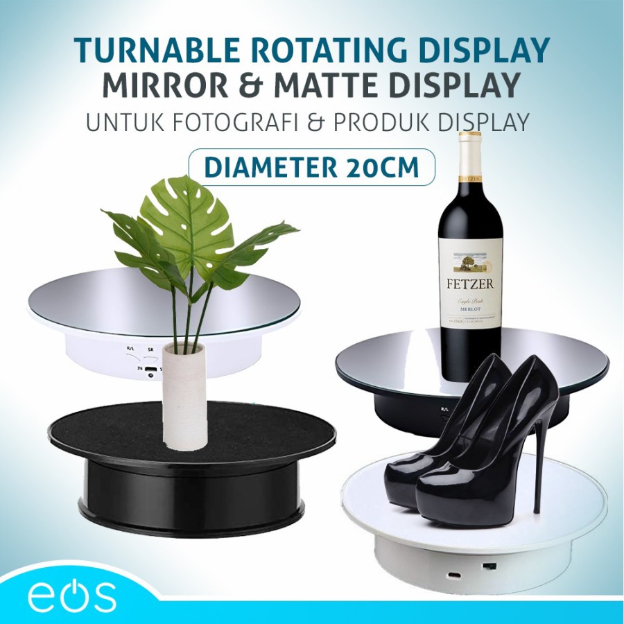 Jual Turnable rotating display Mirror & matte display fotografi ...