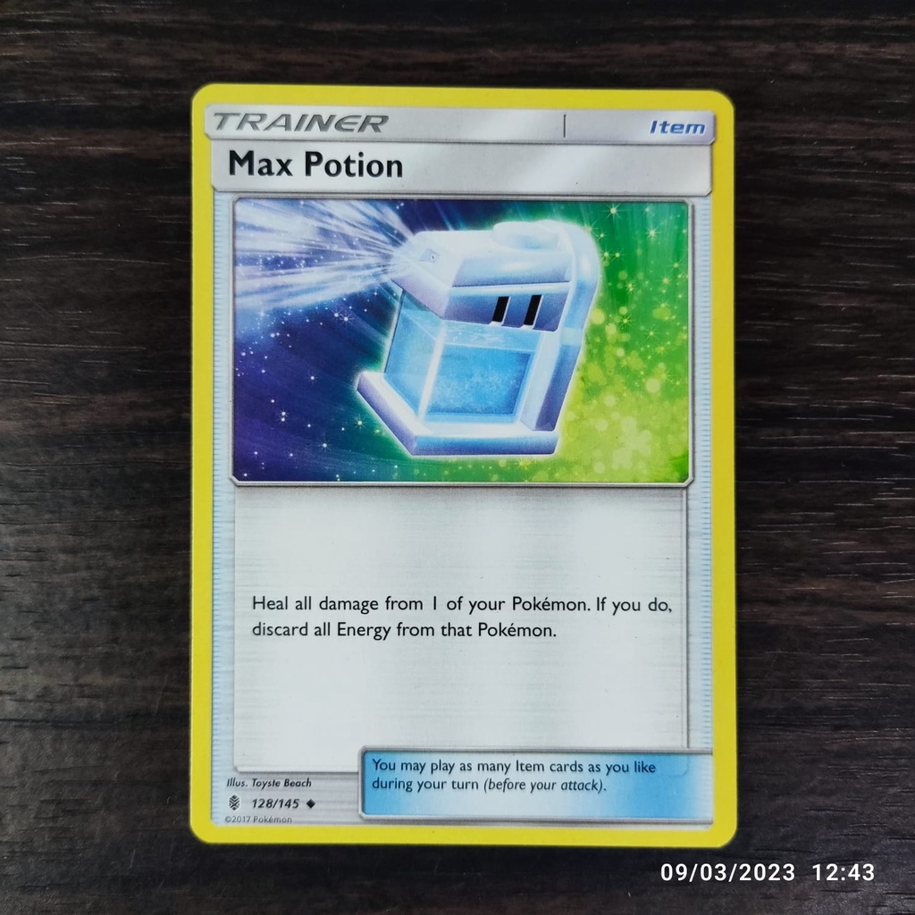 Jual pokemon english max potion 128/145 Uncommon original | Shopee ...