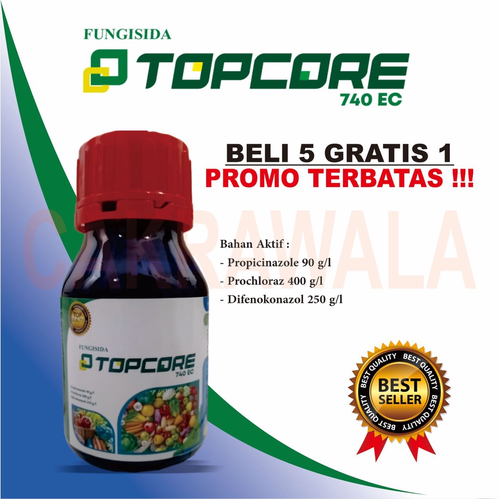 Jual FUNGISIDA TOPCORE 740EC 250ML/PROMO GROSIR/PROPICONAZOLE/PROCHLORAZ/DIFENOKONAZOL | Shopee ...