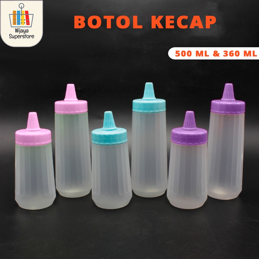 Jual Botol Kecap Saos - Botol Mayonaise Plastik 360 500 ML | Shopee ...