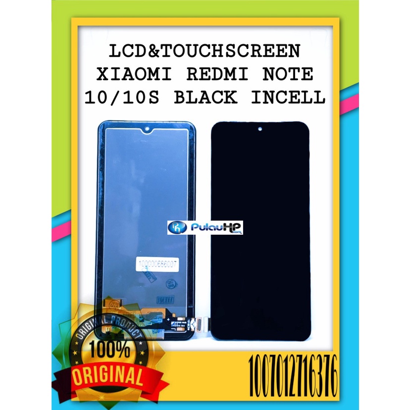 Jual LCD & TOUCHSCREEN XIAOMI REDMI NOTE 10/10S BLACK INCELL | Shopee ...
