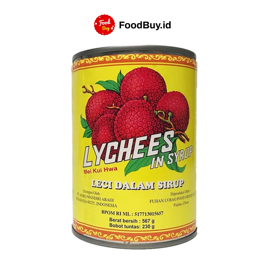 Jual Mei Kui Hwa Lychees In Syrup / Leci Dalam Sirup 567 gr | Shopee ...