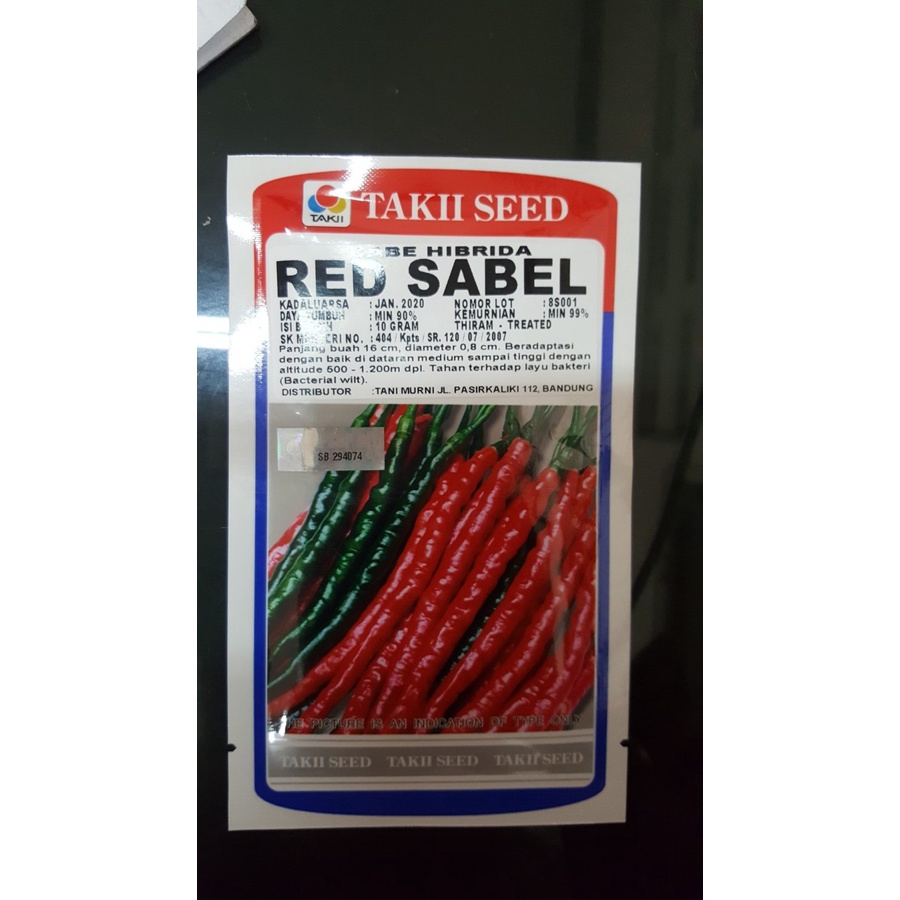 Jual BENIH BIBIT CABAI KERITING RED SABEL 10 GRAM | Shopee Indonesia