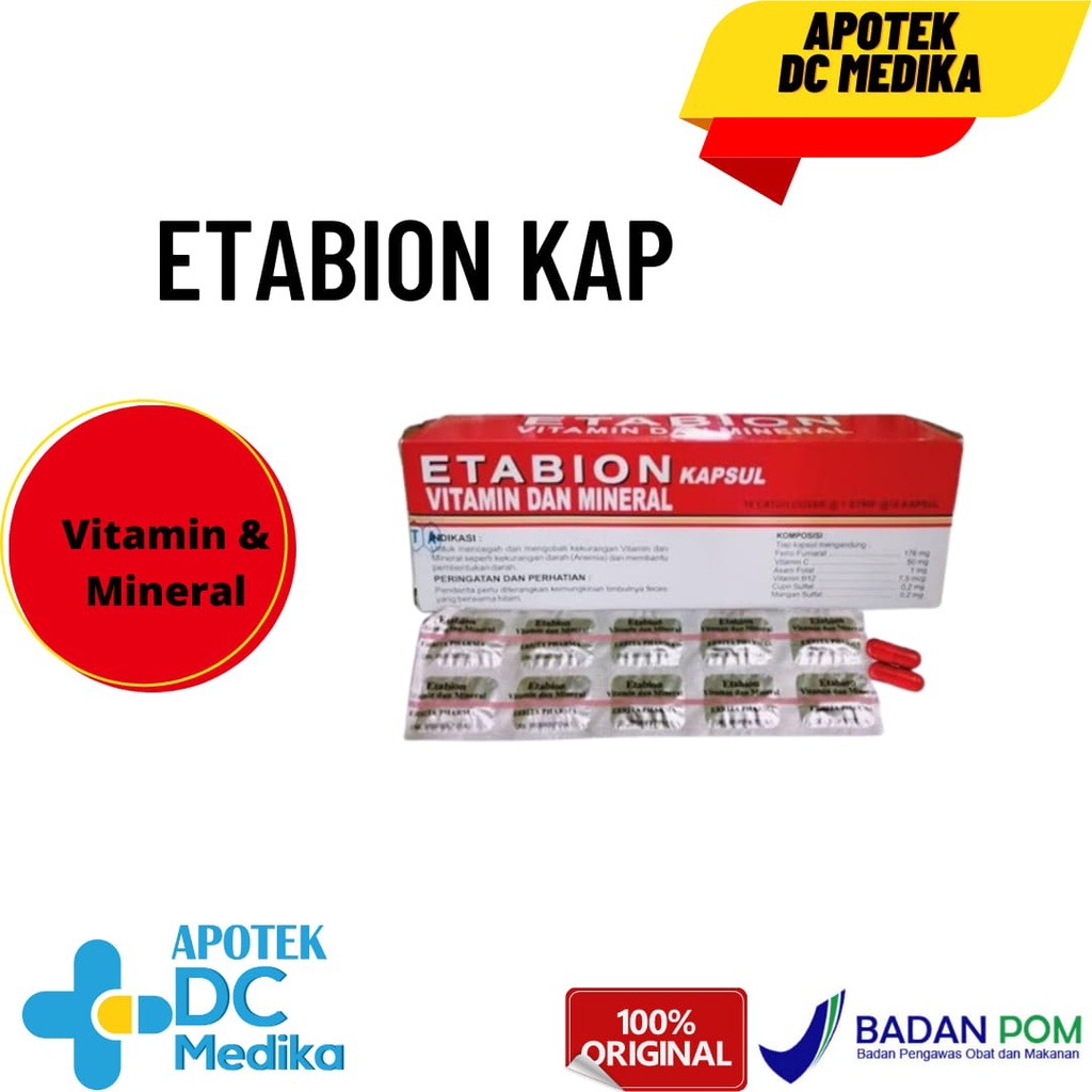 Jual ETABION/SUPLEMEN/ANEMIA | Shopee Indonesia