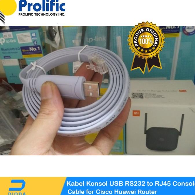 Jual Prolific Kabel Konsol Usb Rs232 To Rj45 Console Cable For Cisco ...