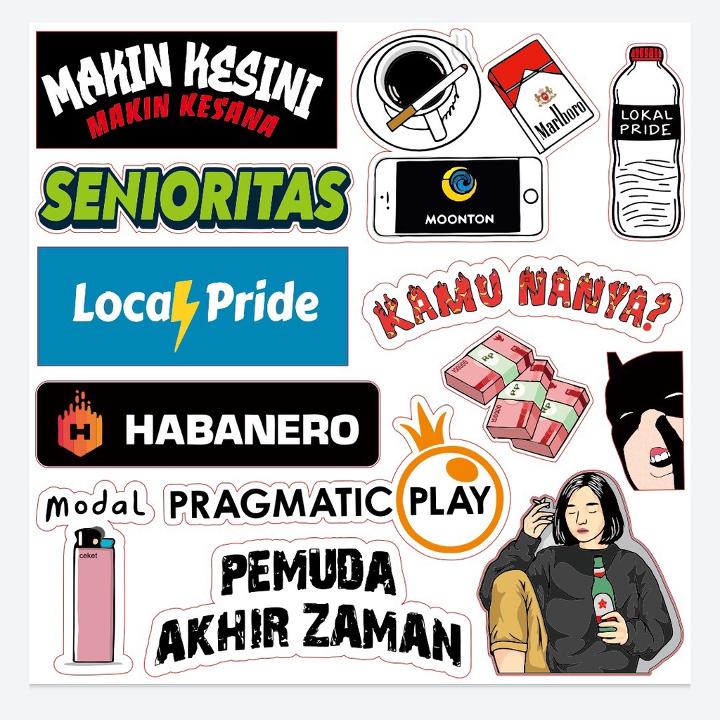 Jual Stiker Local Pride Sticker Pragmatic Play Sadboy Habanero Slot ...