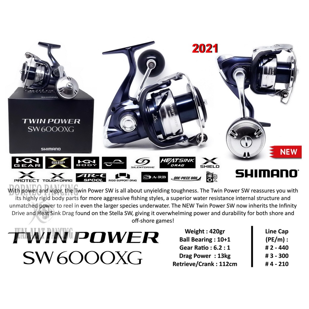 Jual Reel Shimano TWIN POWER 2021 | Shopee Indonesia
