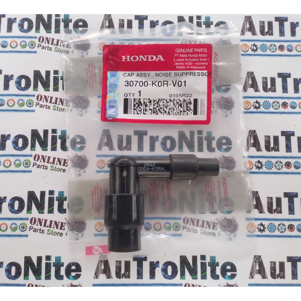 Jual CAP ASSY NOISE SUPPRESSOR 30700-K0R-V01 Cop Busi Original Honda ...