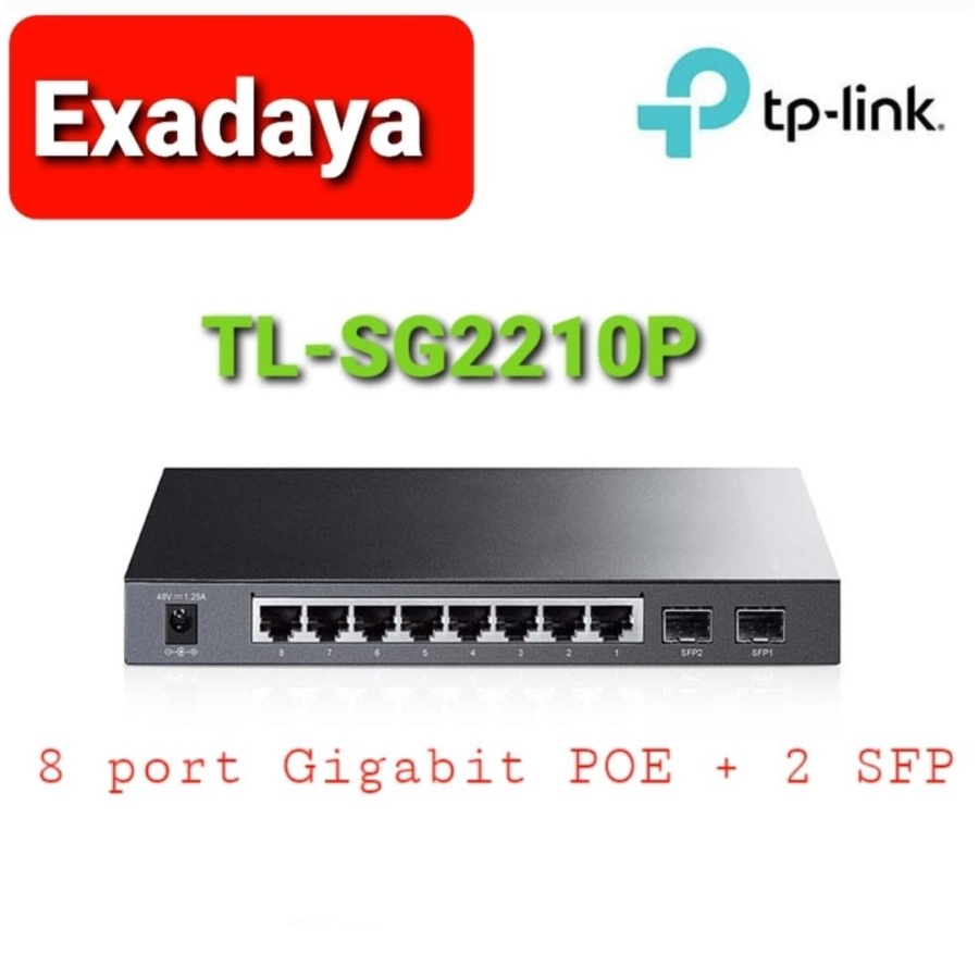 Jual TP-Link TL-SG2210P JetStream 10-Port Gigabit Smart Switch with 8-Port PoE+ | Shopee Indonesia