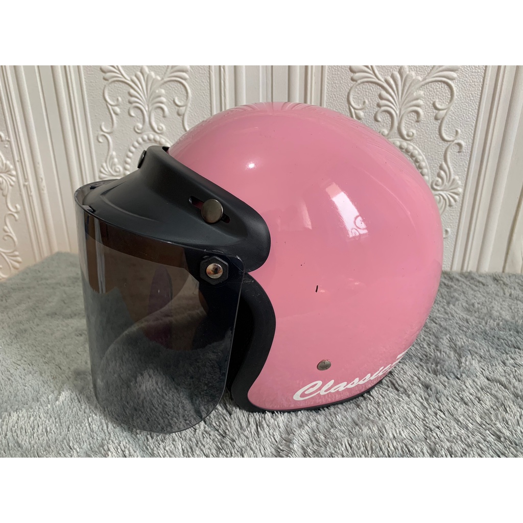Jual Helm Bogo Kaca Cembung Dan Datar Helm Bogo Retro Polos SNI Dan ...