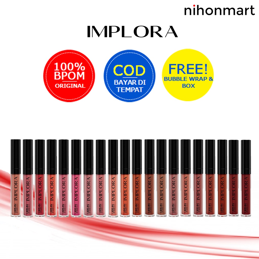 Jual Implora Urban Lip Cream Matte 2.9g | Shopee Indonesia
