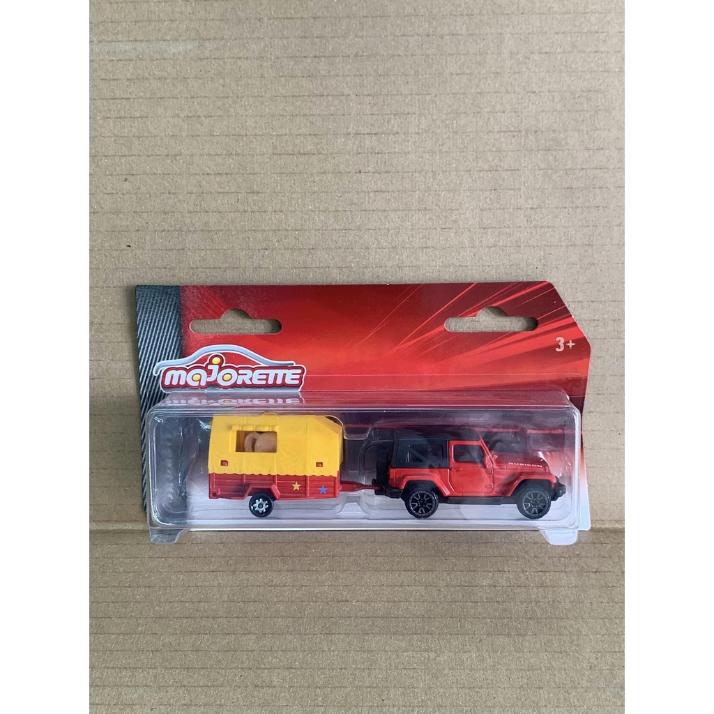 Jual Majorette Trailer Jeep Wrangler Rubicon with Horse Coach | Shopee ...