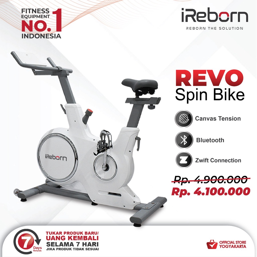 Jual Alat Fitness Sepeda Statis Spin Bike iReborn Revo (JOGJAKARTA ...