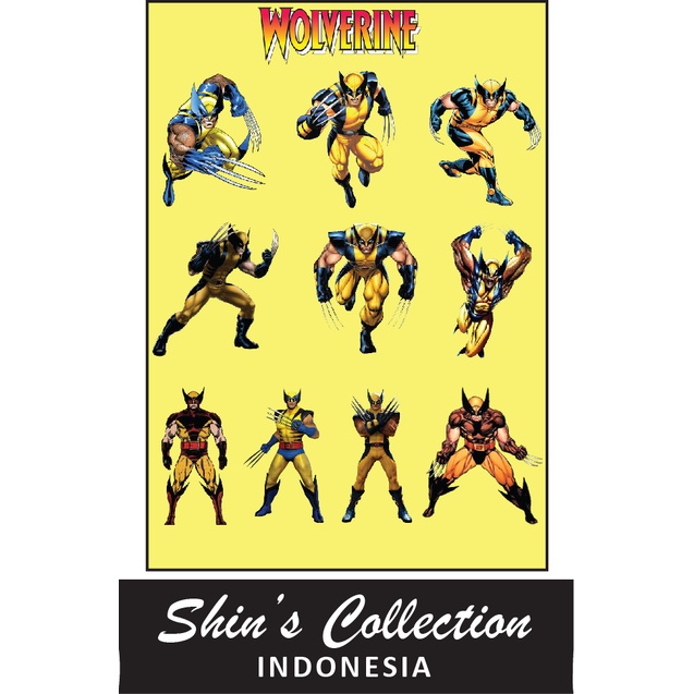 Jual Sticker stiker murah anti air Wolverine 1 pc | Shopee Indonesia