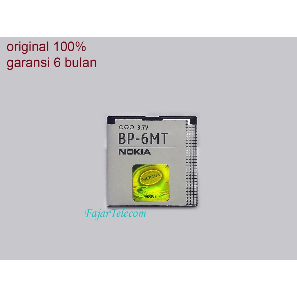 Jual Baterai Nokia BP-6MT Bp6MT 6720 classic E51, N81 N81 8GB N82 Ori ...