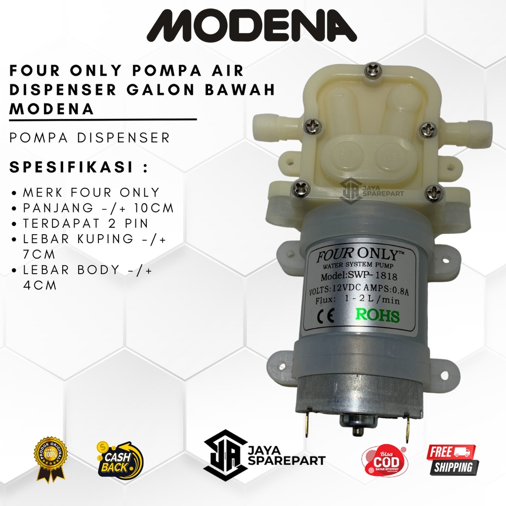 Jual Four Only Dinamo Pompa Air Dispenser Galon Bawah Modena | Pompa ...
