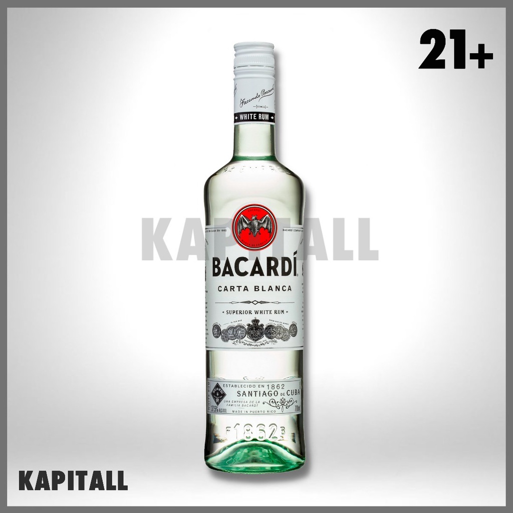 Jual BACARDI LIGHT CARTA BLANCA WHITE SUPERIOR 750ml | Shopee Indonesia