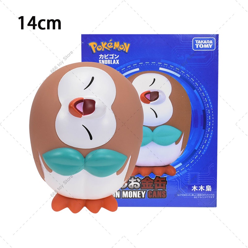 Jual Pokemon Money Box Snorlax Figures Piggy Bank Rowlet Psyduck money ...