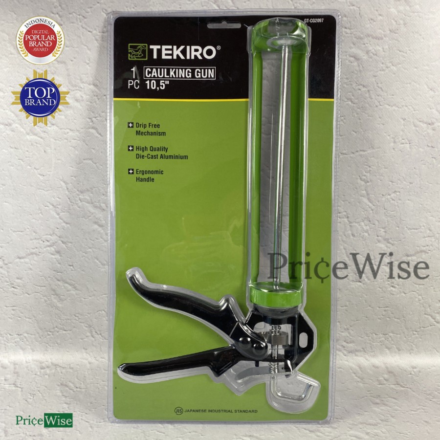 Jual Alat Tembak Lem Kaca 10.5" Tekiro / Caulking Gun 26.7 cm | Shopee ...