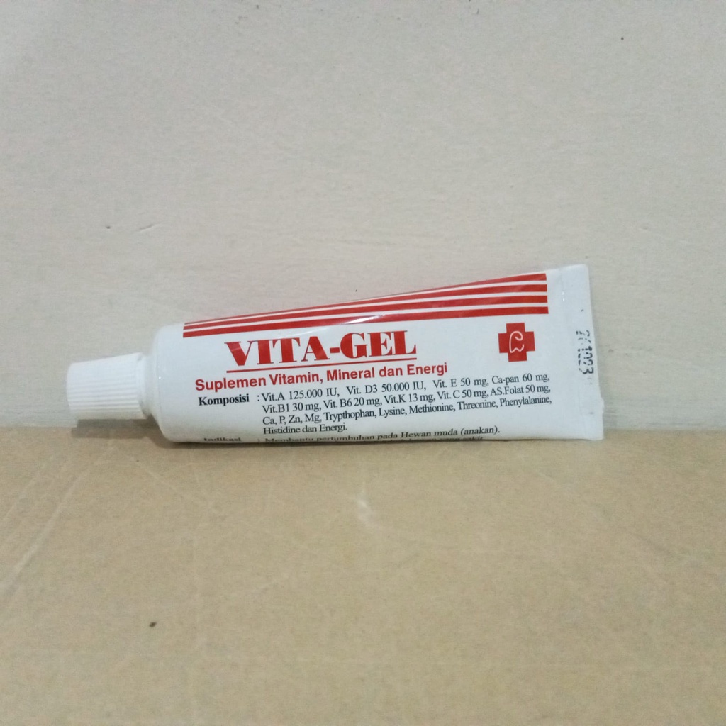 Jual VITA-GEL Suplemen Vitamin untuk Hewan Mineral dan Energi 50gr | Shopee Indonesia