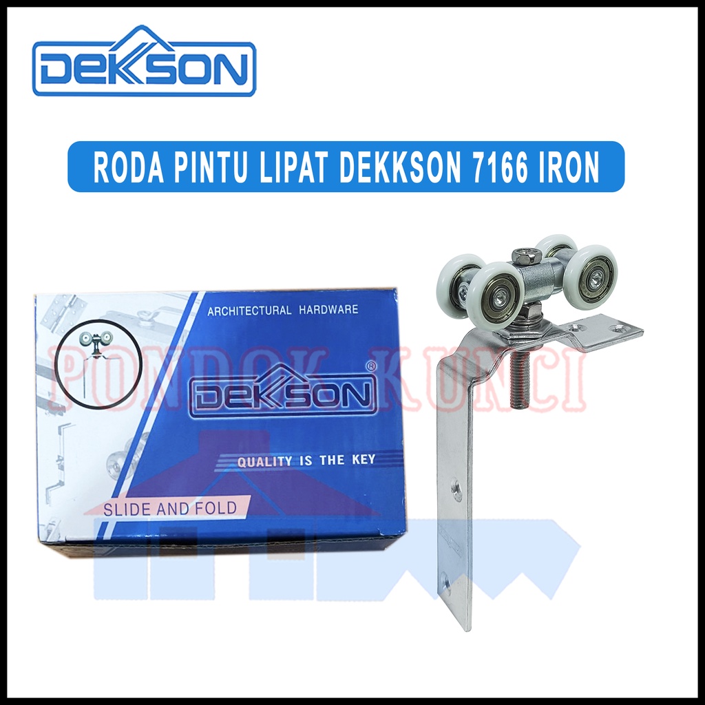 Jual Roda Atas Pintu Lipat Dekkson 7166 4NWL Iron Folding Door Top ...