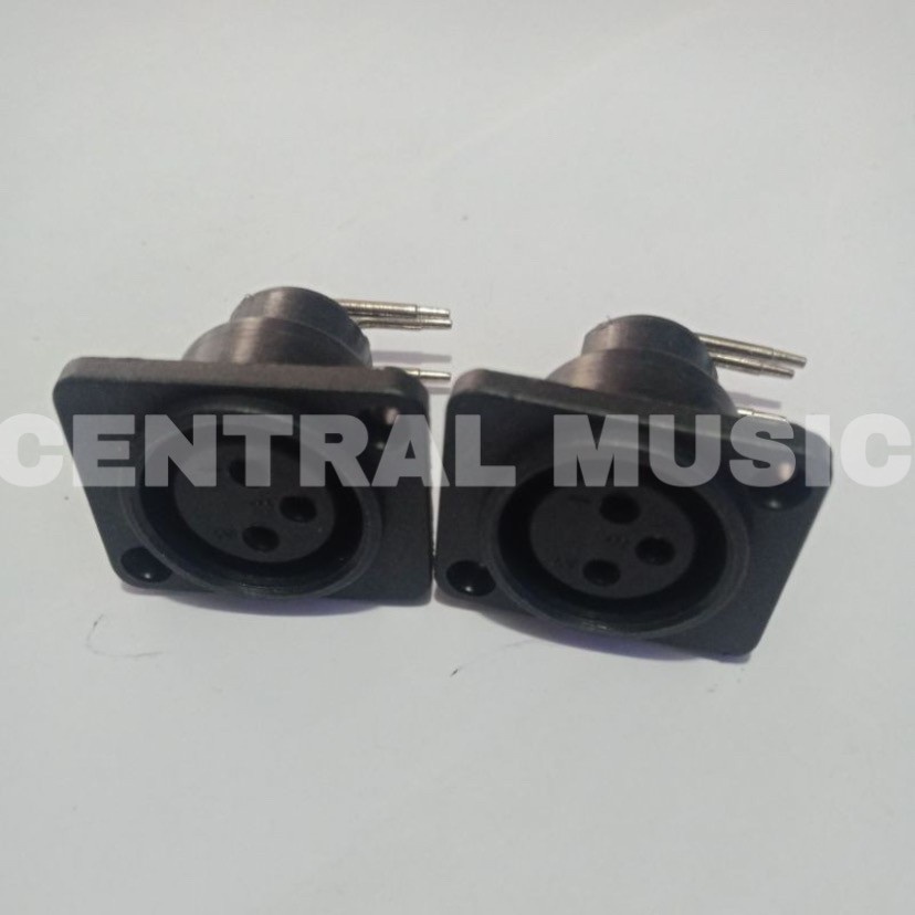 Jual SOCKET BODY COVER CANNON CHASSIS 3 PIN XLR FEMALE HITAM PLASTIK ...