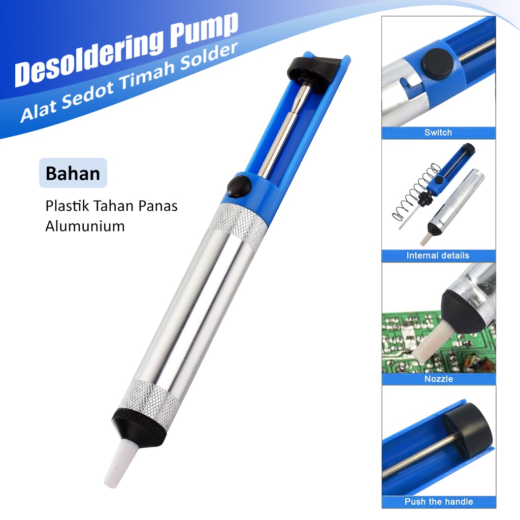 Jual Penyedot Timah Penghisap Tinol Desoldering Pump - Pembersih Tinol ...