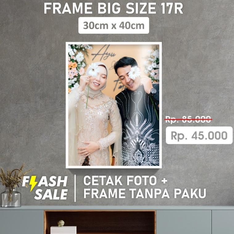 Jual STOK TERBATAS Cetak Foto A3 Custom + Bingkai Frame Pigura Dekorasi ...