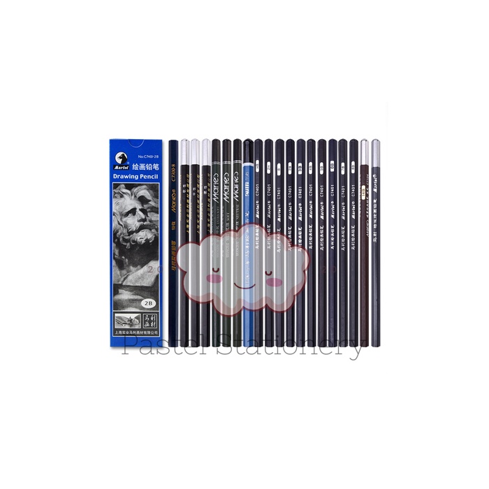 Jual Maries Drawing Pencil C7401 Sketch - Pensil Gambar Sketsa 2H HB B 2B 3B 4B 5B 6B 7B 8B 10B ...