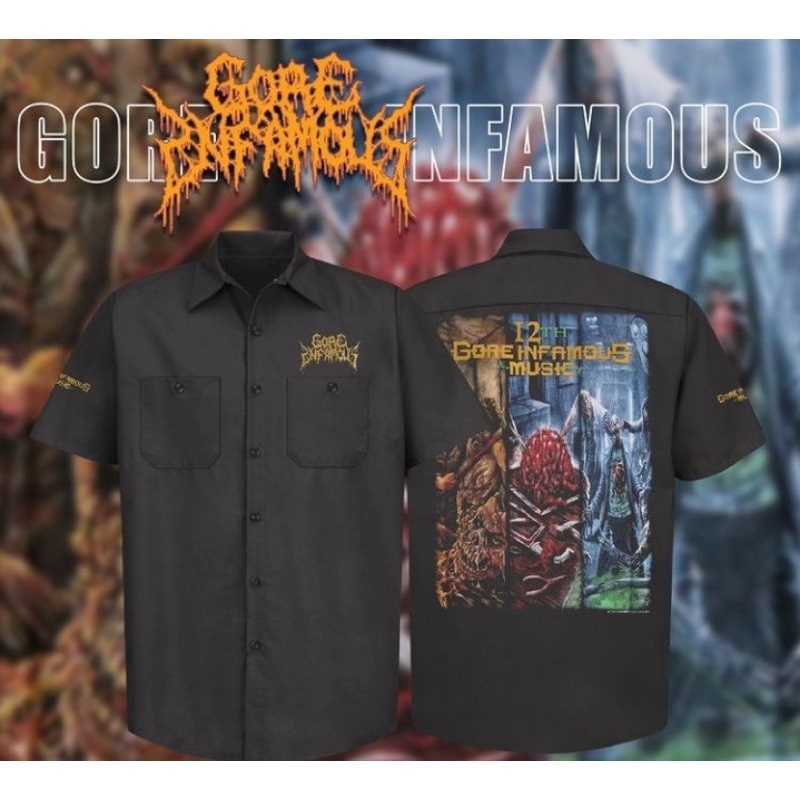 Jual Kemeja band gore infamous 12th ori hadeath | Shopee Indonesia