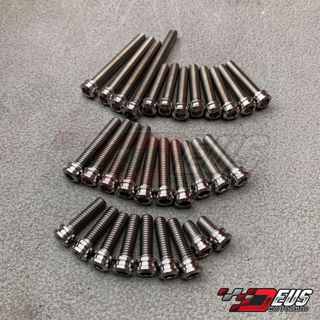 Jual Baut L Stainless Full Set Bak Mesin Ninja R SS RR / Stenlis Millisng Steel Cover Tutup ...