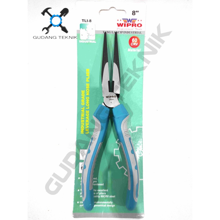 Jual Tang Lancip Tangan 5" 6" 7" 8" WIPRO / Long Nose Pliers Tang Jepit Lancip 5 6 7 8 Inch ...