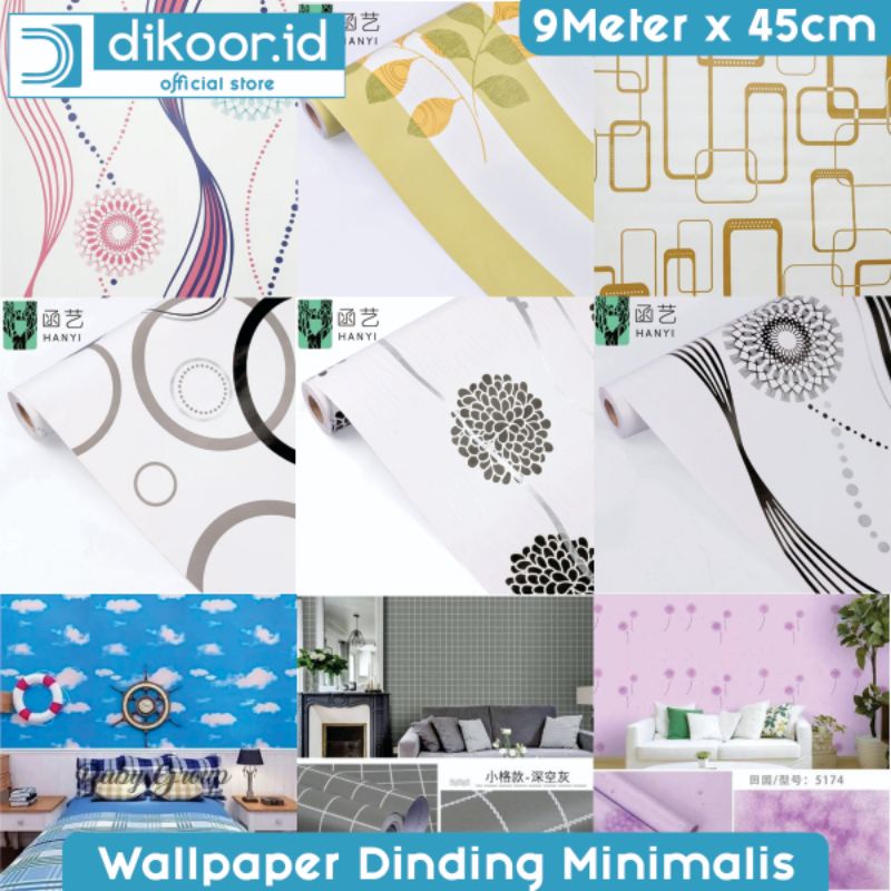 Jual Wallpaper Dinding Stiker Polkadot Walpaper Sticker Minimalis Kamar ...