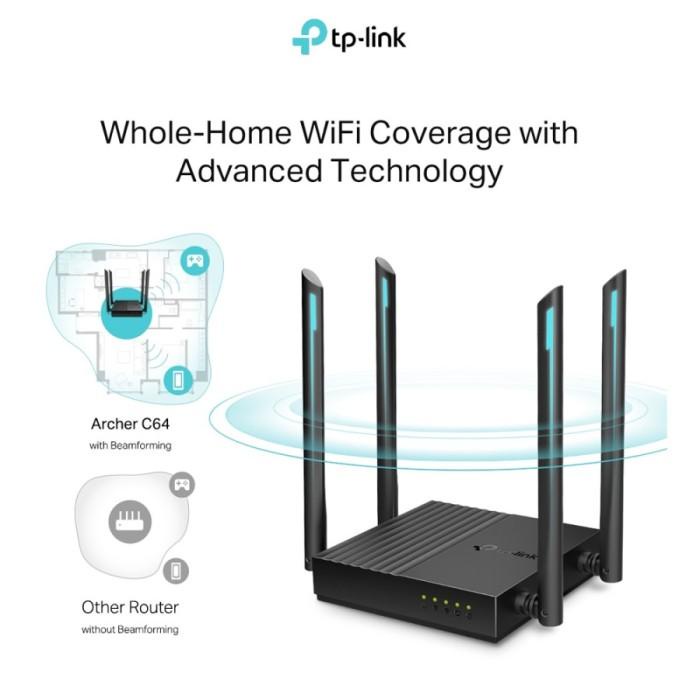 Jual Tp-link Archer C64 AC1200 Wireless MU-MIMO WiFi Router | Shopee ...