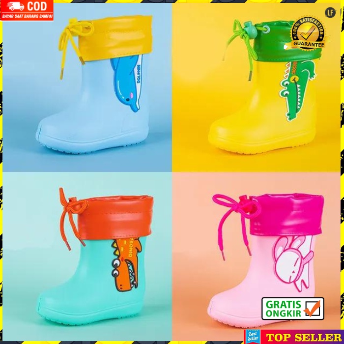 Jual SEPATU BOOTS ANAK PEREMPUAN SAFETY SHOES BOOT ANTI AIR HUJAN KIDS ...