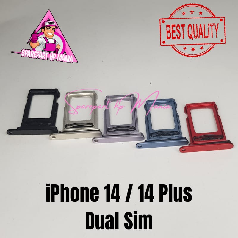 Jual SLOT SIM TRAY IPHONE 14 14 PLUS DUAL SIMCARD SIMLOCK TEMPAT SIM ...