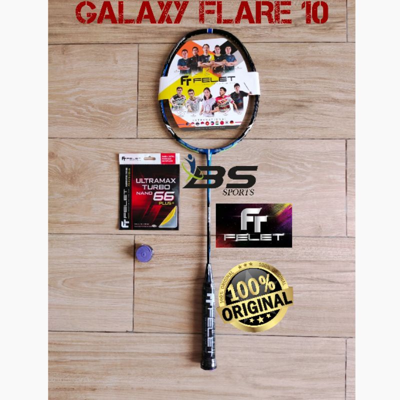 Jual RAKET BADMINTON FELET GALAXY FLARE 10 ORIGINAL 100% | Shopee Indonesia