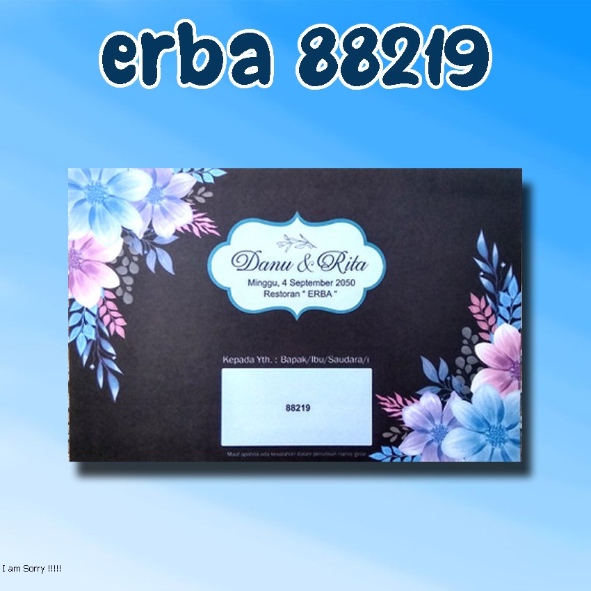 Jual Blangko Undangan ERBA 88219 HARGA MURAH BERKUALITAS | Shopee Indonesia