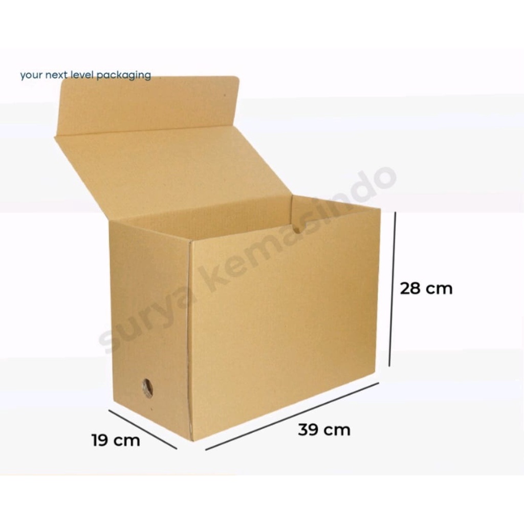 Jual KARDUS FILE COKLAT 39X19X28 CM 1pcs | Shopee Indonesia
