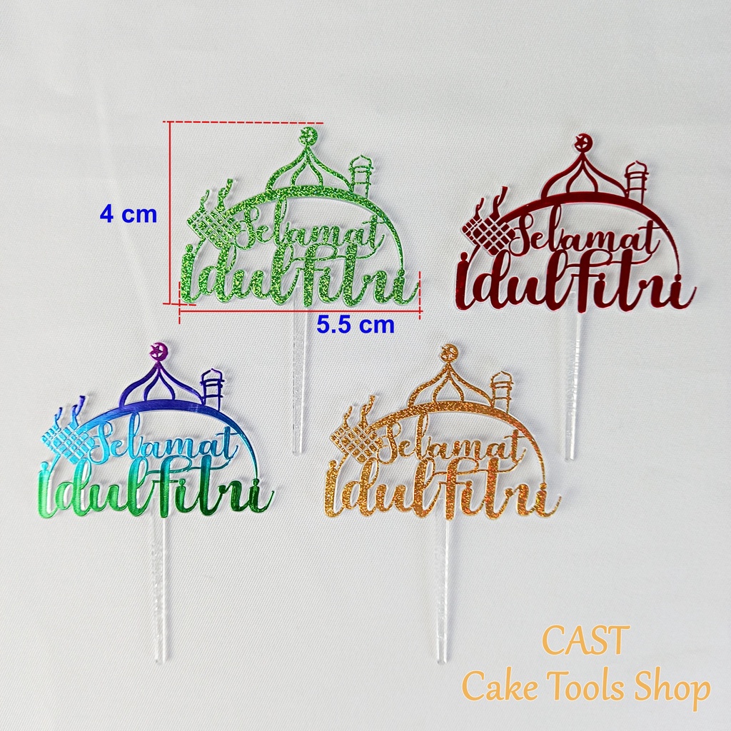 Jual Cake Topper Idul Fitri Lengkung Kubah | Shopee Indonesia