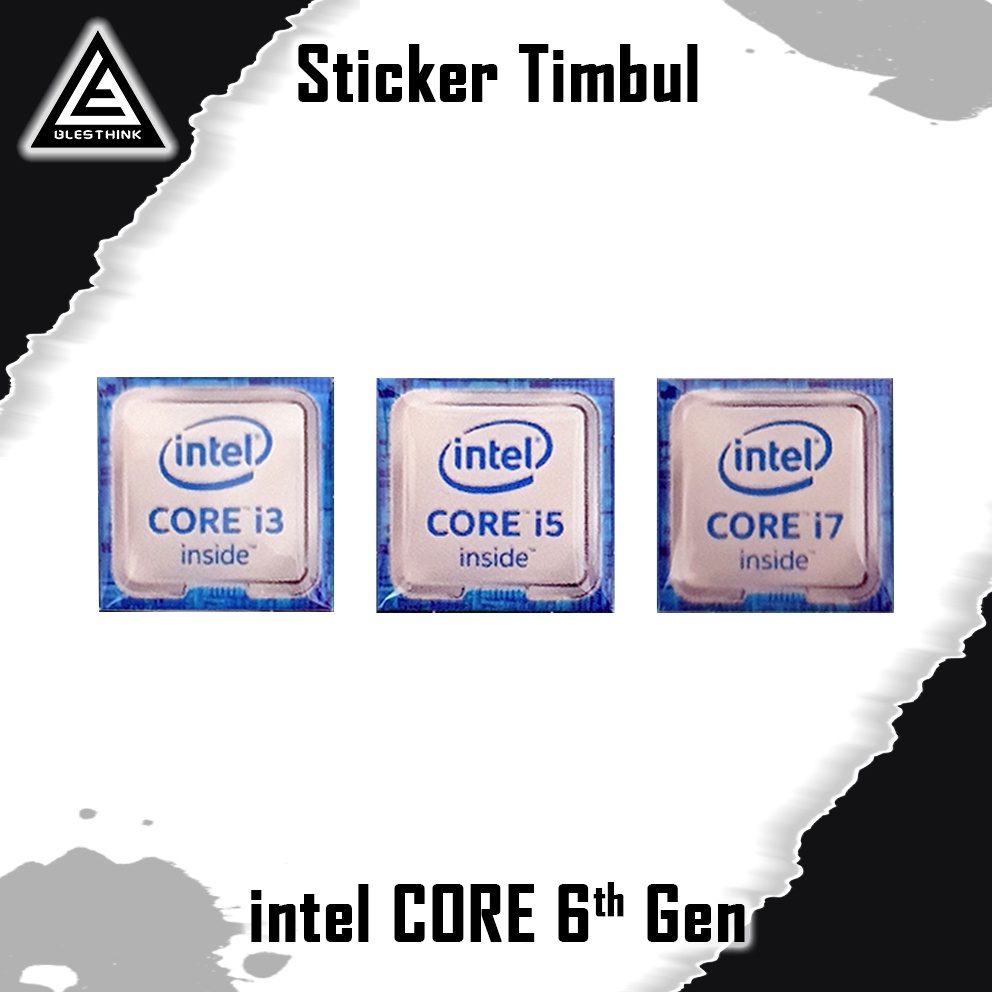 Jual Stiker Timbul Emblem intel Core i3 i5 i7 Gen 6 | Shopee Indonesia