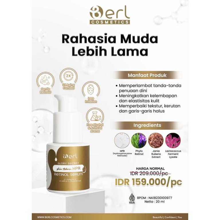Jual (COD) INTENSE LIGHTENING SERIES POUCH Berl Cosmetic B Erl ...