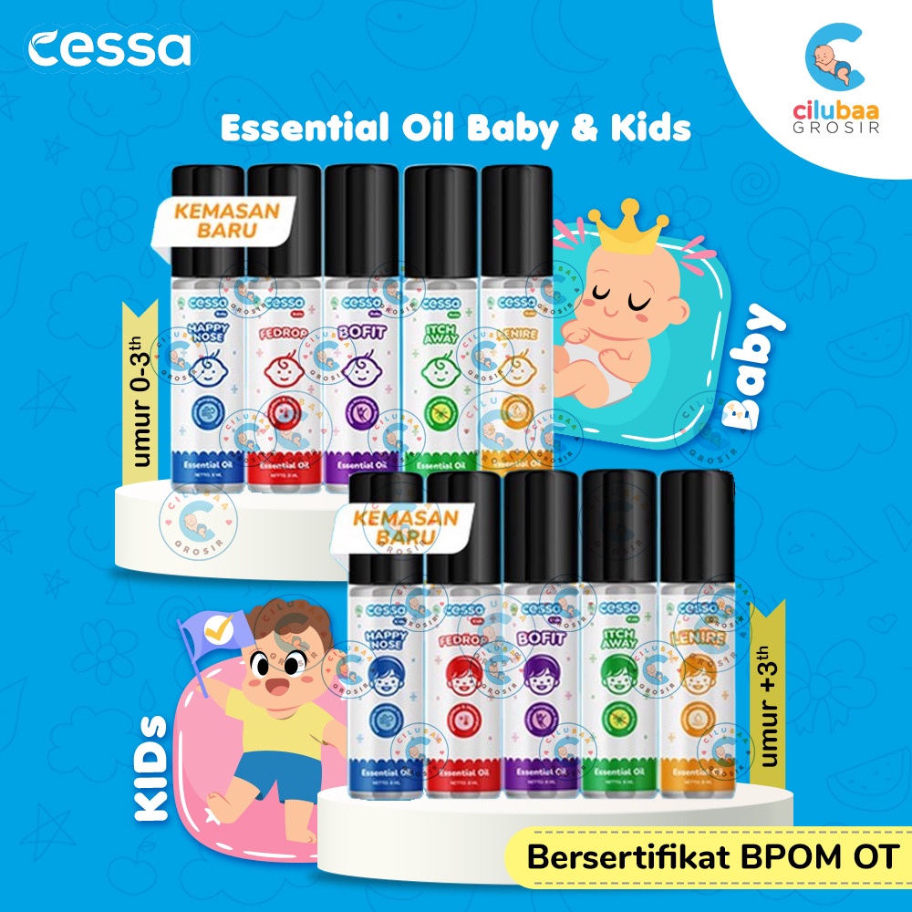 Jual Cessa Baby Oil Cessa Kids (0-2 tahun) Fever Drop , Cough n Flu ...