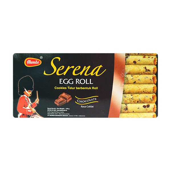 Jual MONDE EGG ROLL CHOCOLATE 168 GR - BISKUIT | Shopee Indonesia