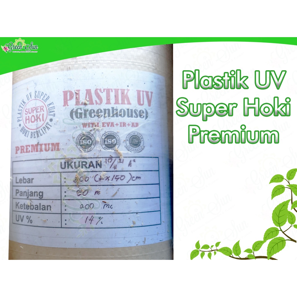 Jual Plastik UV Super Hoki Premium LOKAL -200 micron 14%-Ukuran 3 x 50 m - Rumah Tanaman ...
