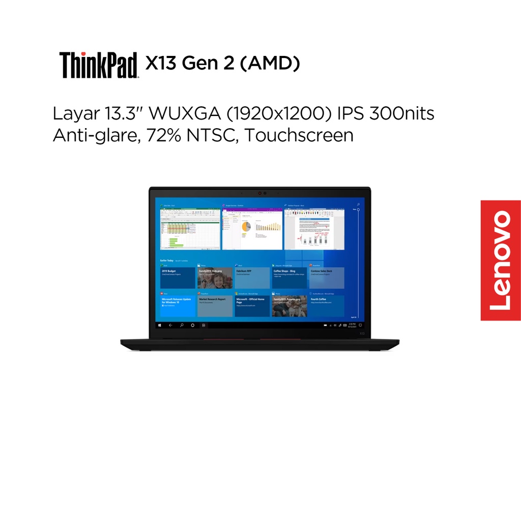 Jual Lenovo ThinkPad X13 Gen 2 FD00 AMD Ryzen 5 PRO 5650U Win10 Pro ...