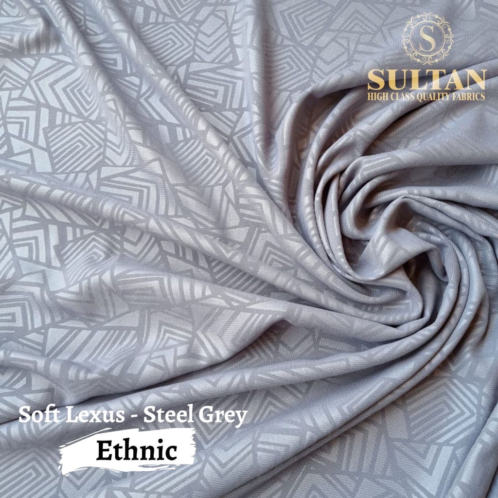 Jual 50CM EMBOS ETHNIC SOFT LEXINA STEEL GRAY KAIN ABAYA SULTAN (MEREK ...