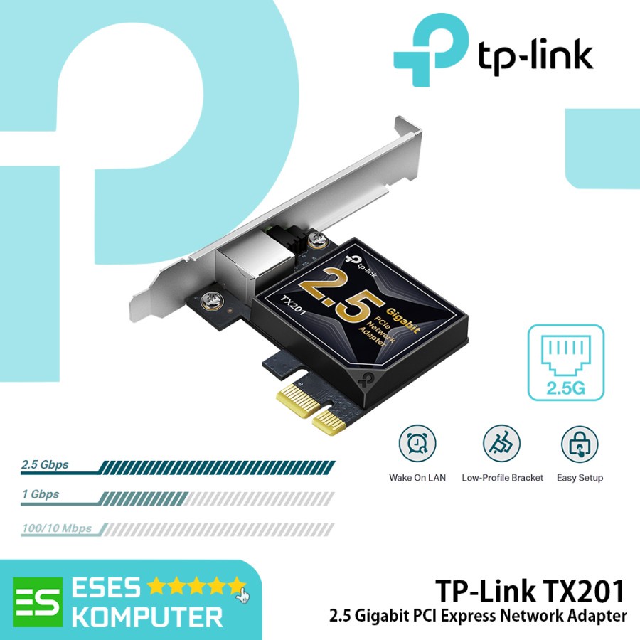 Jual LAN Card TP-Link TX201 2.5 Gigabit 2.5G PCIe Network Adapter ...