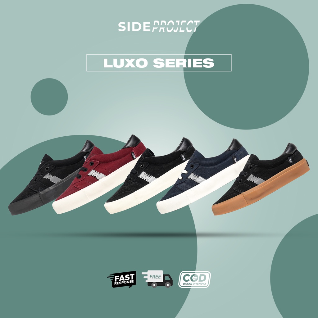 Jual Sepatu Skateboard Beazt Luxo Warna (Black White/Dark Green/Navy ...