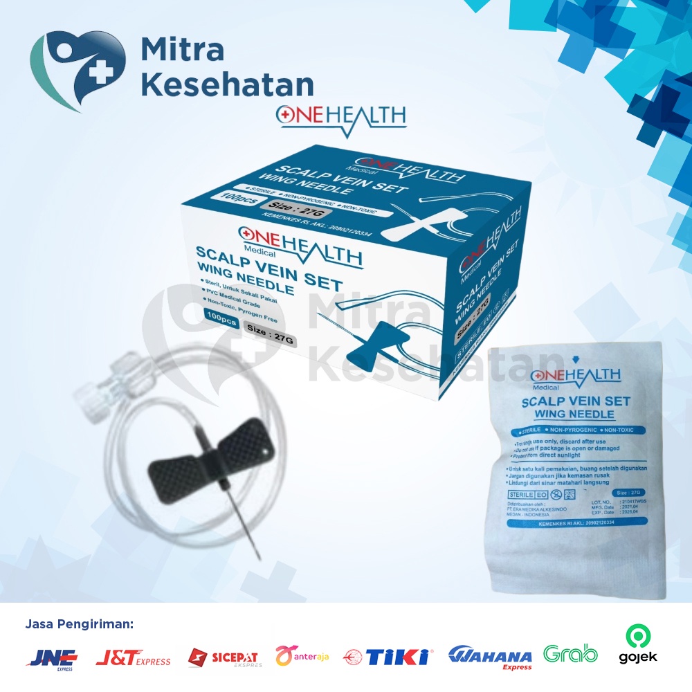 Jual WING Needle Onemed 23g,25g,27 per box isi 100 | Shopee Indonesia